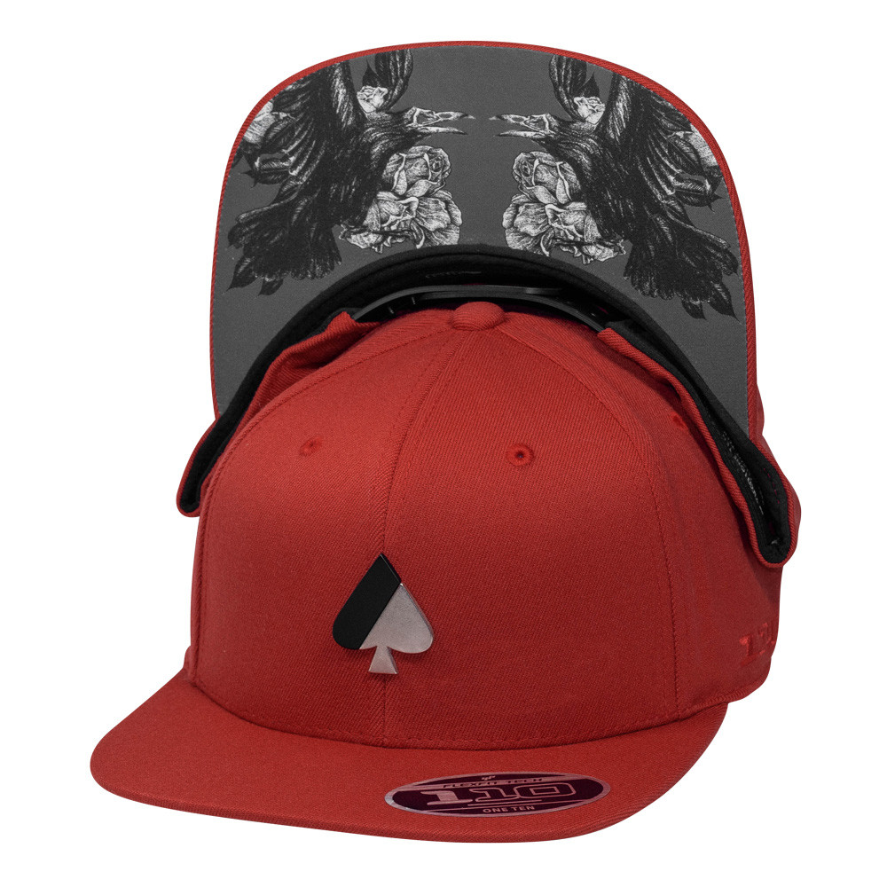 Boné MCD Aba Reta Snapback The Birds Corvo Vermelho | Emporium Brazil