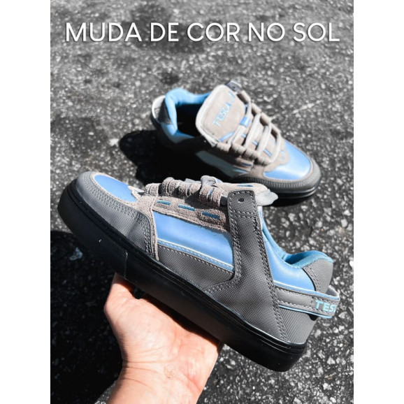 Tênis Tesla Coil Grey Blue UV - Cinza | Emporium Brazil