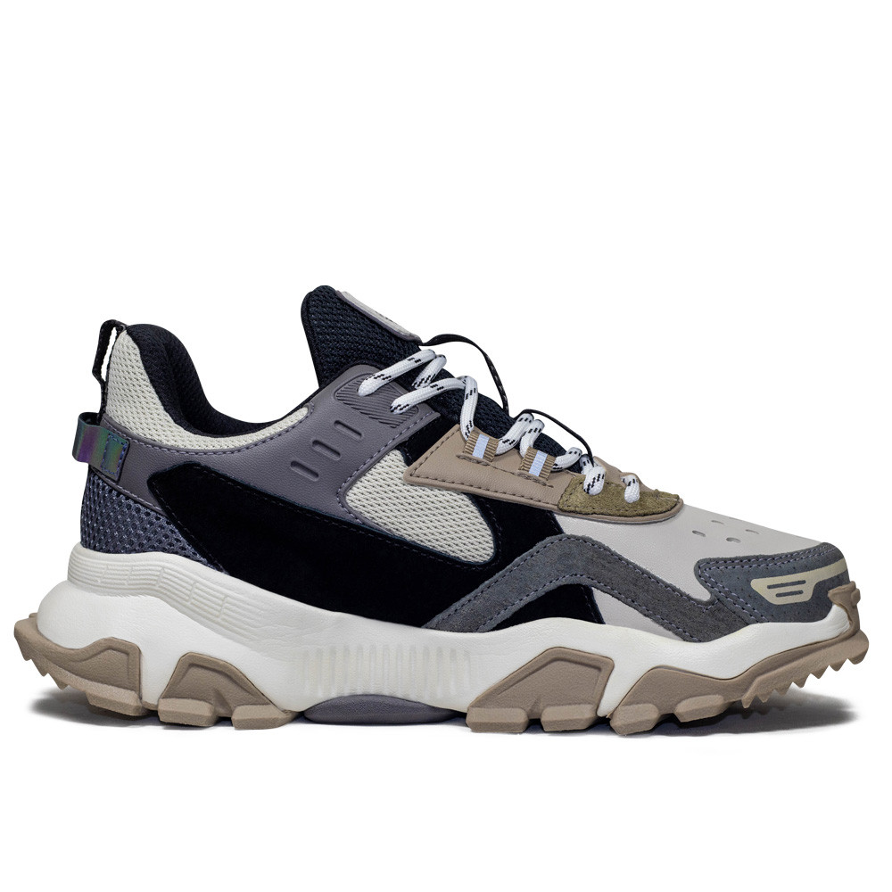 Tênis Qix Trek Bege / Grafite | Emporium Brazil