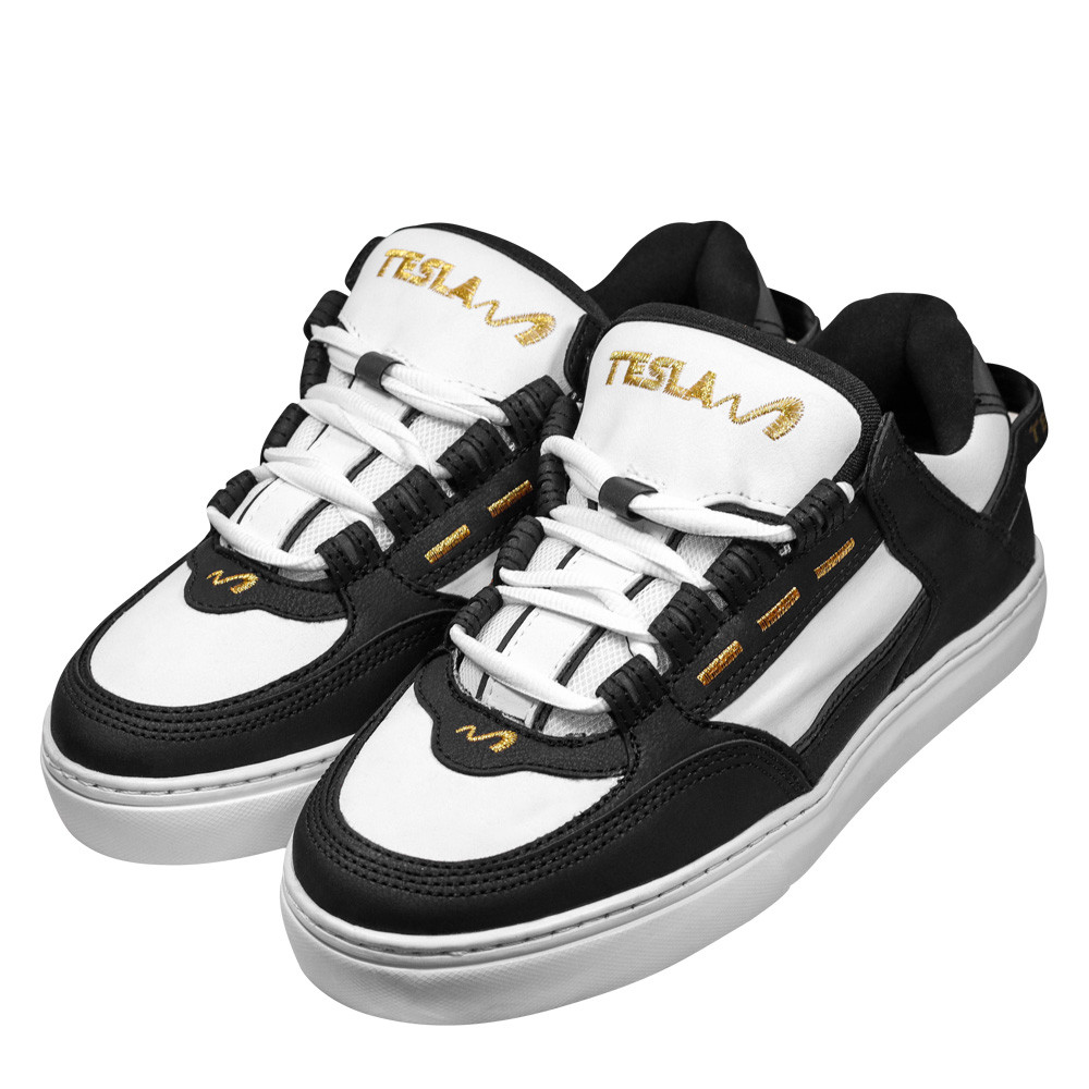 Tênis Tesla Coil Black White Gold - Preto | Emporium Brazil